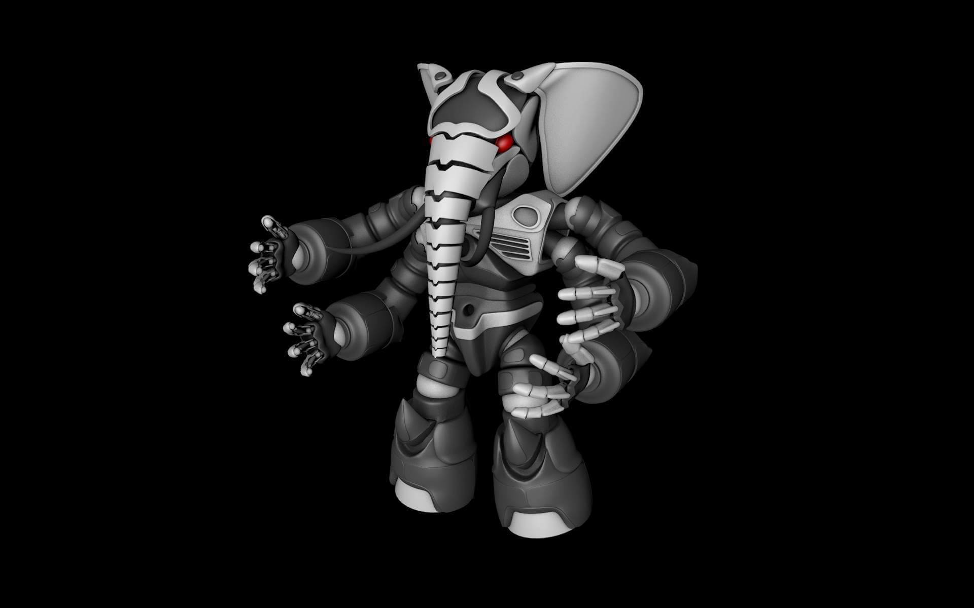 Robot Elephant - 3D Model by cat007