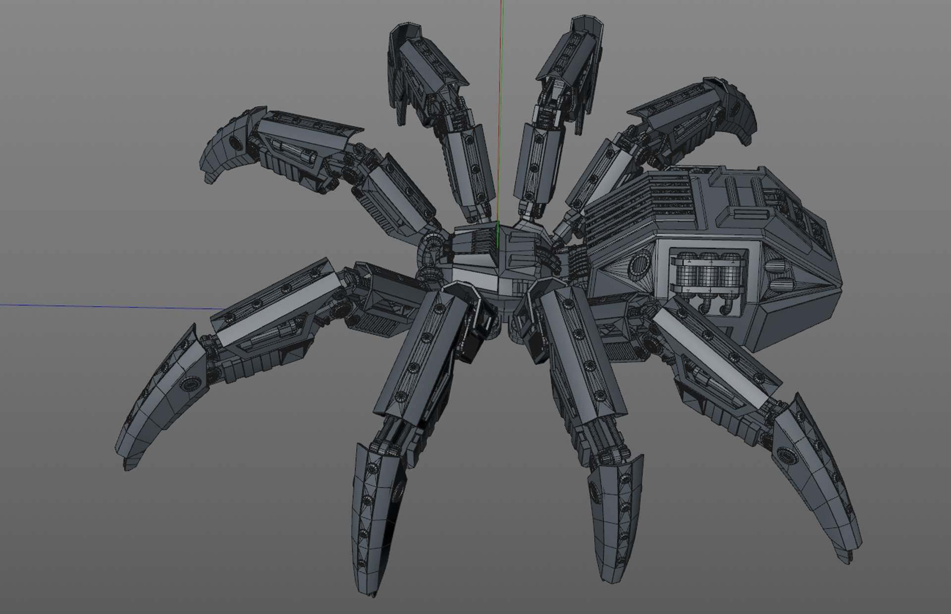 Robot Spider - 3D Model by cat007