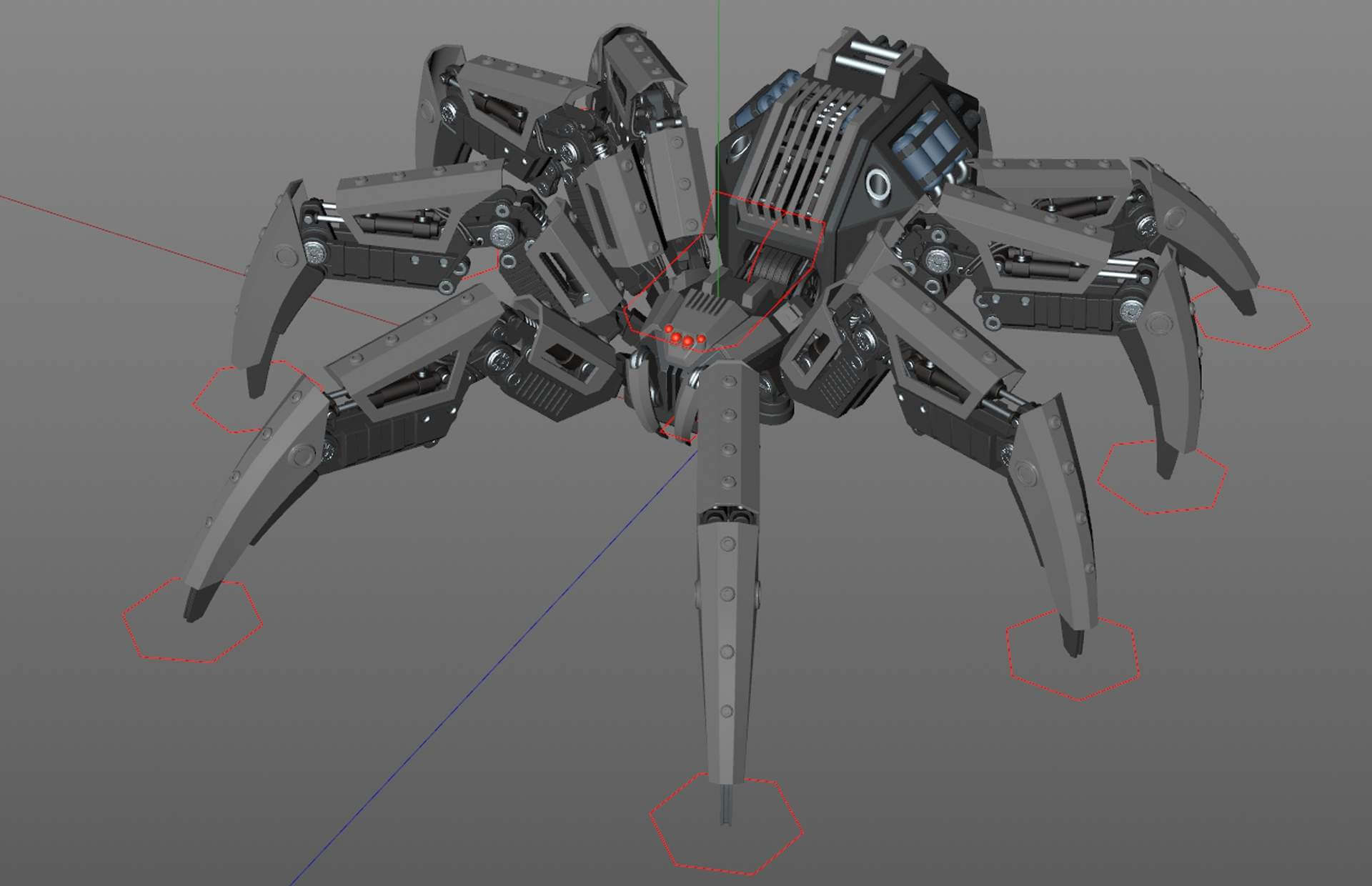 Robot Spider - 3D Model by cat007