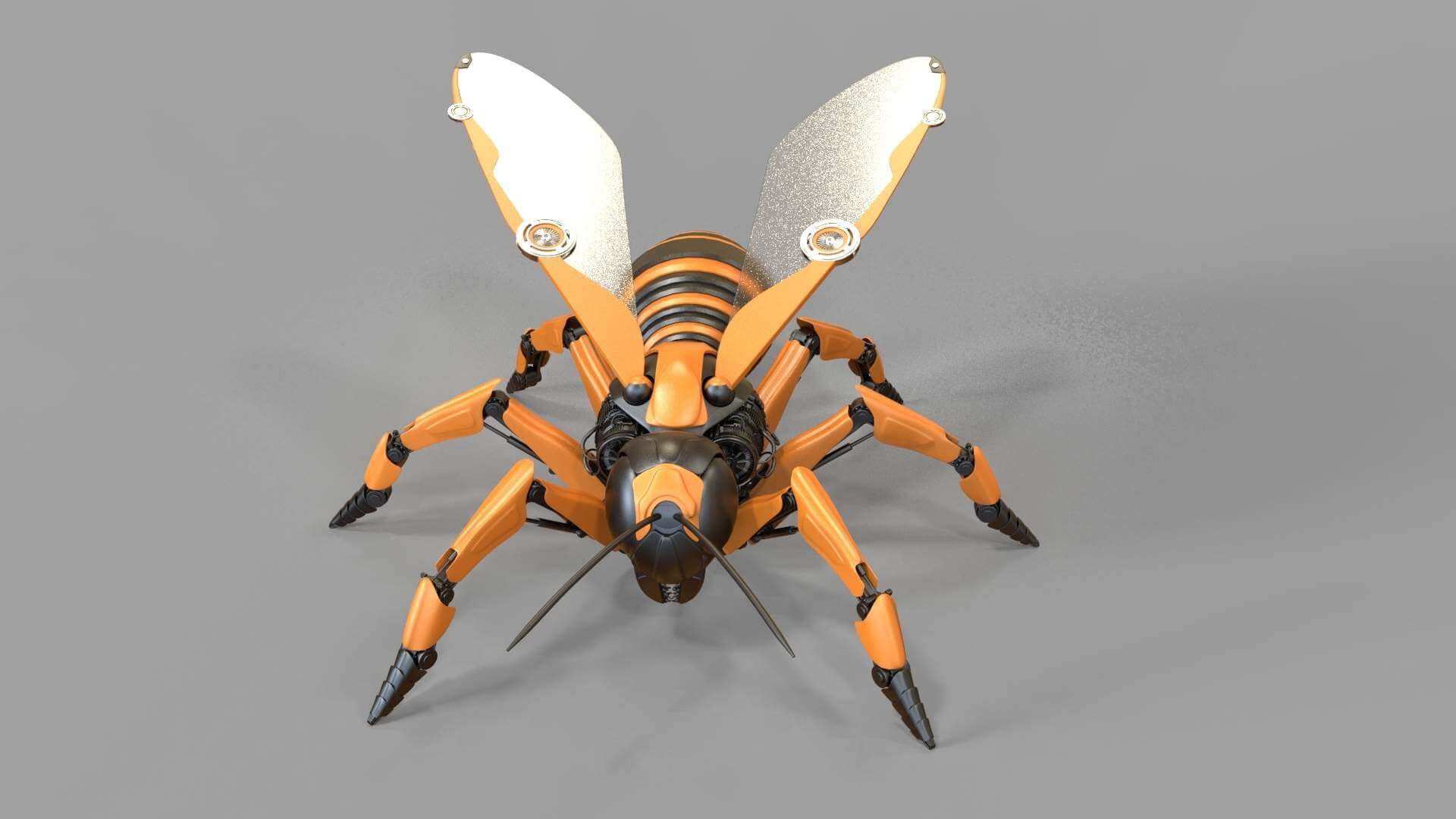 Robot Wasp insect - 3D Model by cat007