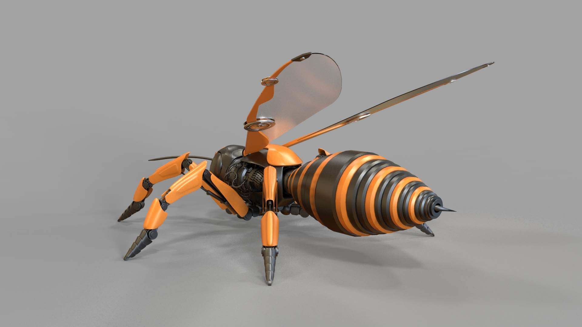 Robot Wasp insect - 3D Model by cat007