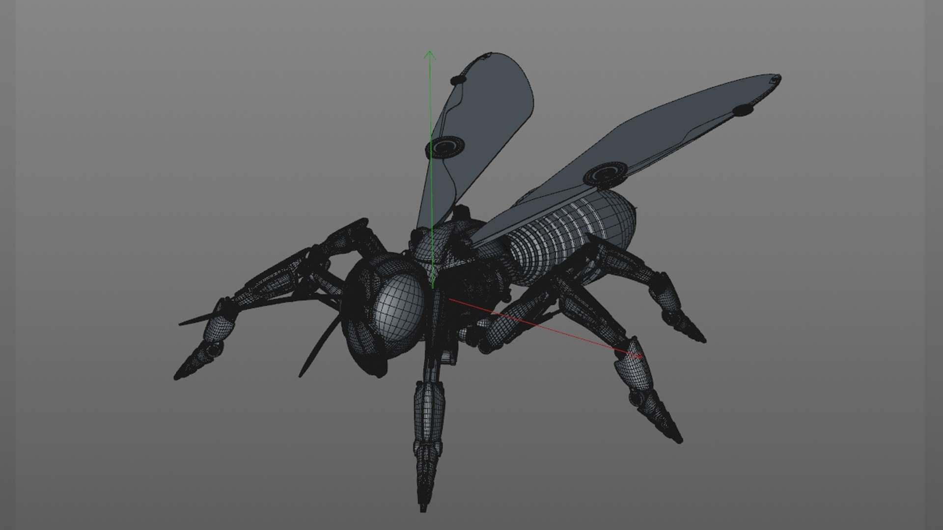 Robot Wasp insect - 3D Model by cat007