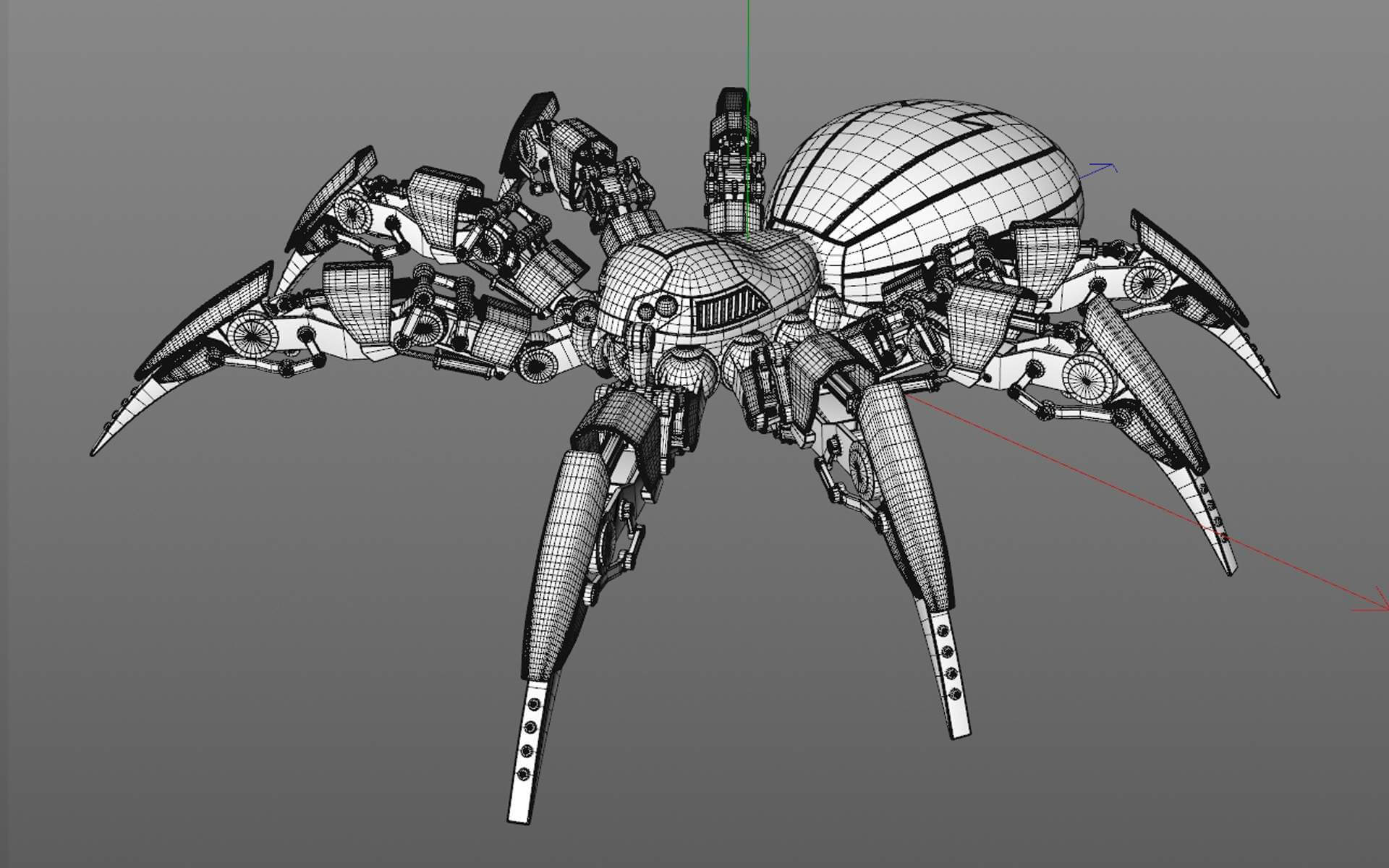 Spider Robot - 3D Model by cat007