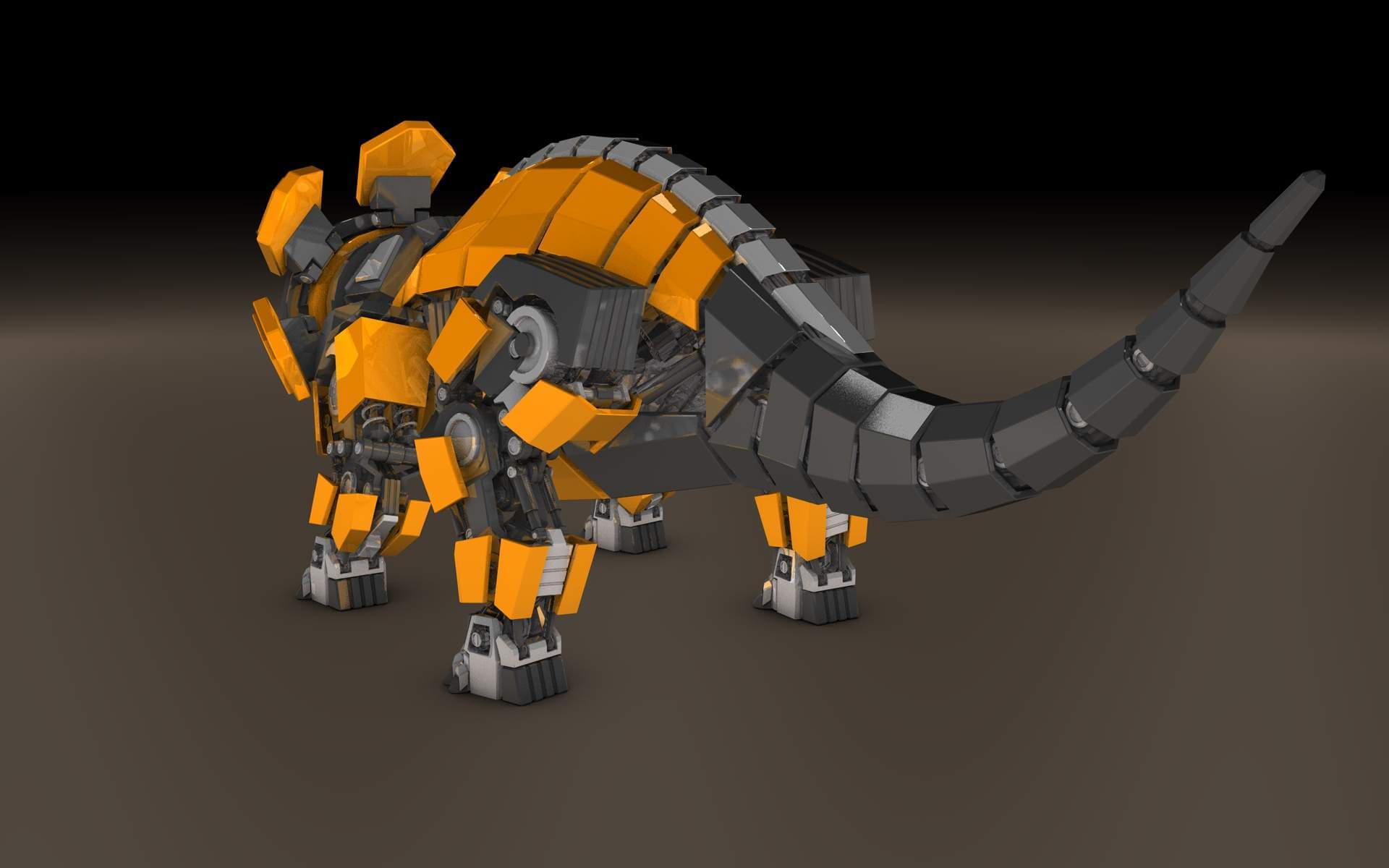 Triceratops Robot - 3D Model by cat007