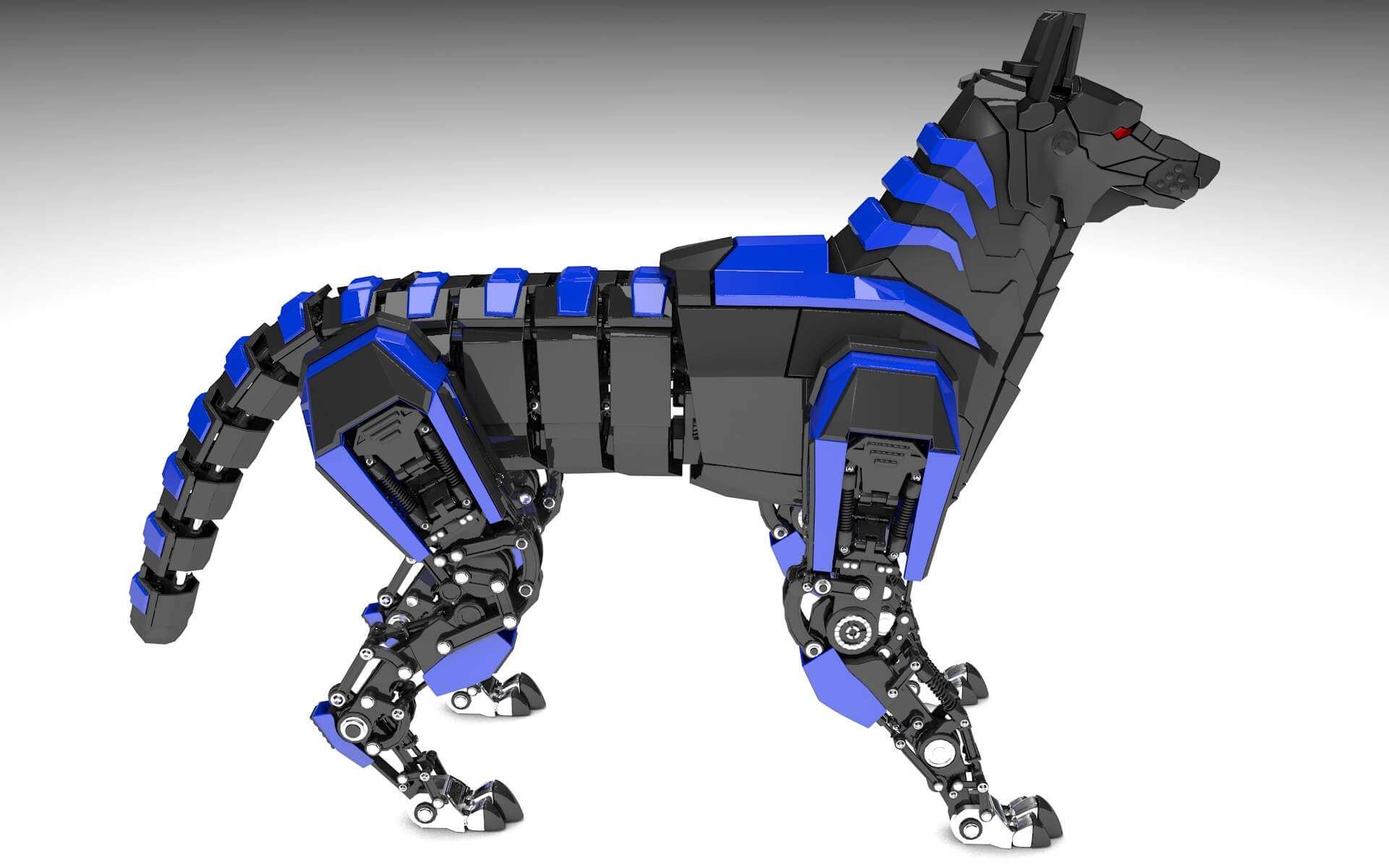 Wolf Robot - 3D Model by cat007