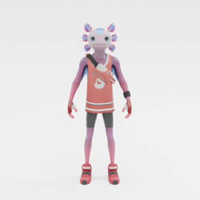 Axo - Fortnite 3D Model by Catarifrangente