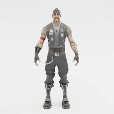 Backbone - Fortnite 3D Model by Catarifrangente