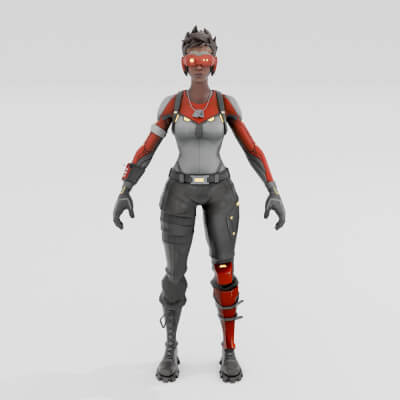 Cipher - Fortnite 3D Model by Catarifrangente