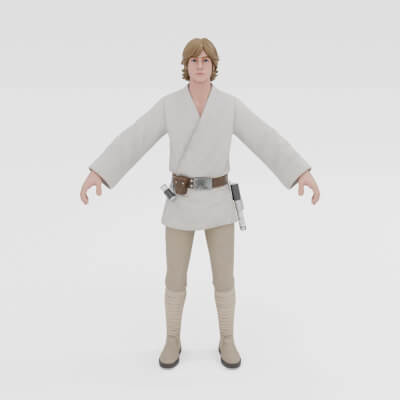 Luke Skywalker - Fortnite 3D Model by Catarifrangente