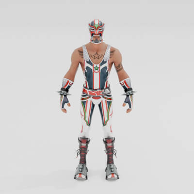 Masked Fury - Fortnite 3D Model by Catarifrangente
