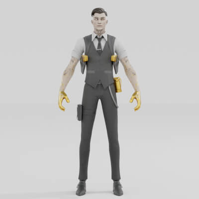 Midas - Fortnite 3D Model by Catarifrangente