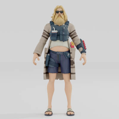 Relaxed Fit Jonesy - Fortnite 3D Model by Catarifrangente
