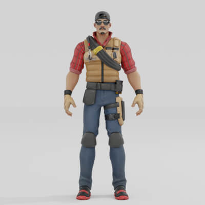 Wrangler - Fortnite 3D Model by Catarifrangente