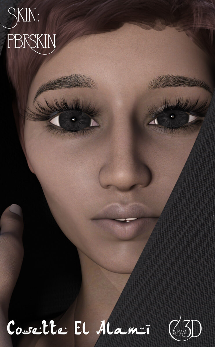 Cosette El Alami Female Character for Genesis 8 - Daz Content by Causam3D