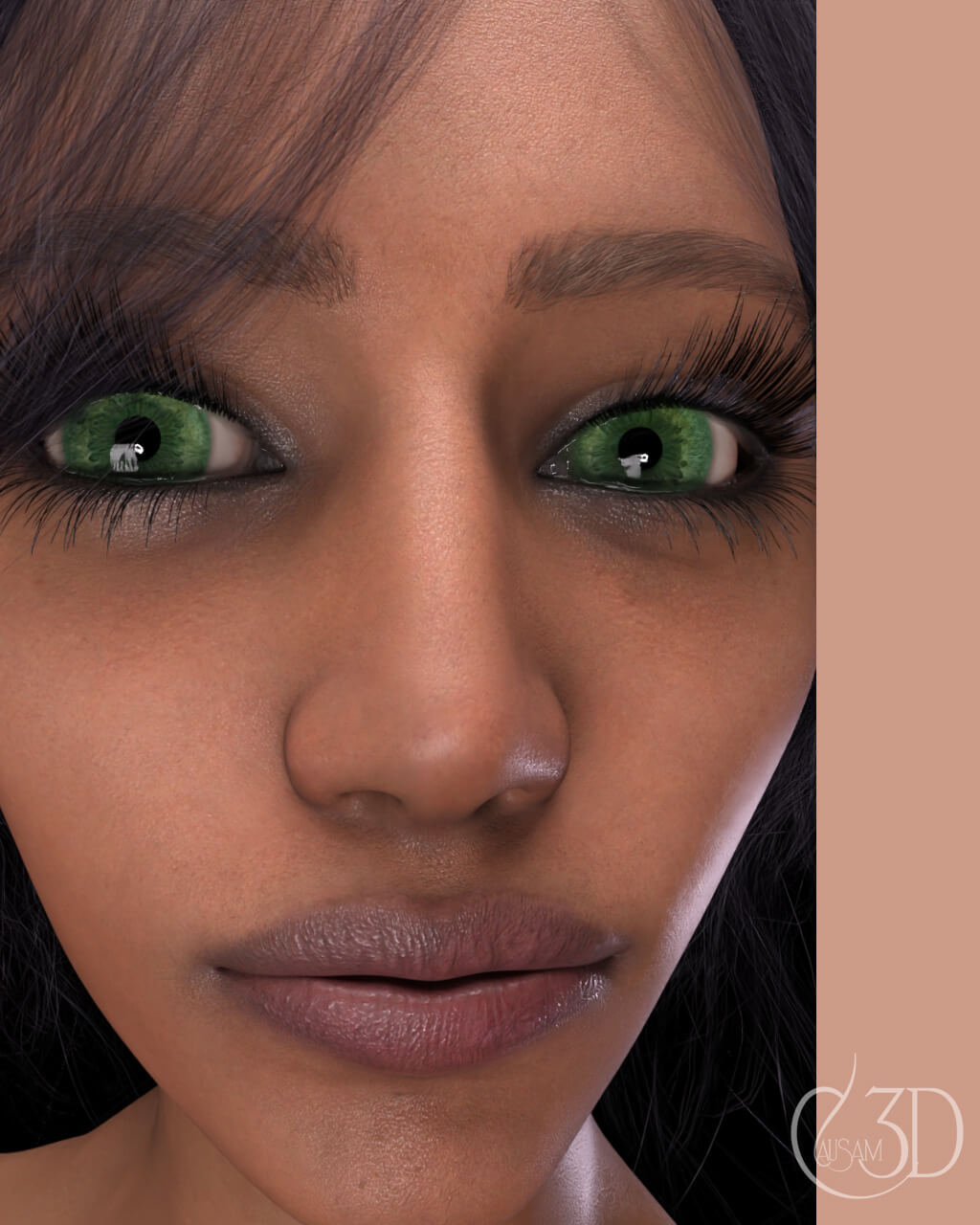 Cosette El Alami Female Character for Genesis 9 - Daz Content by Causam3D