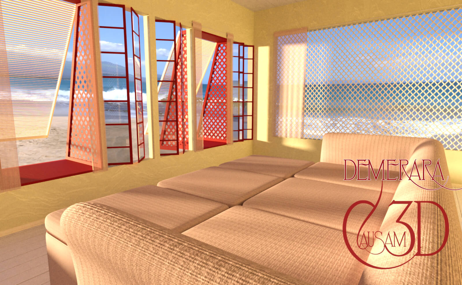 Demerara Caribbean Style Sleeping Porch for DAZ Studio by Causam3D