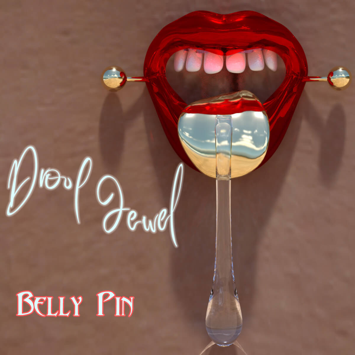 Drool Jewel Belly Pin for DAZ Studio Genesis 8 Female by Causam3D