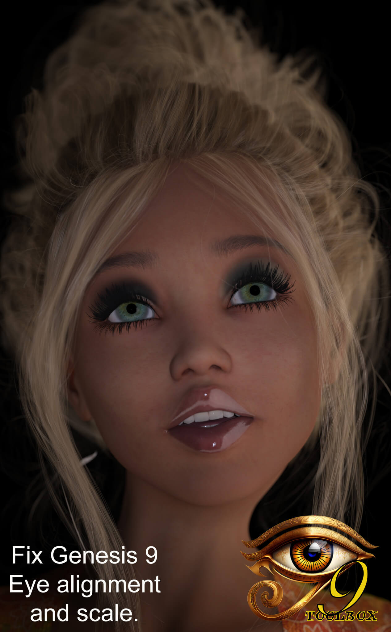 Eye Nine Toolbox Eye Alignment Utility for Genesis 9 - Daz Content by ...