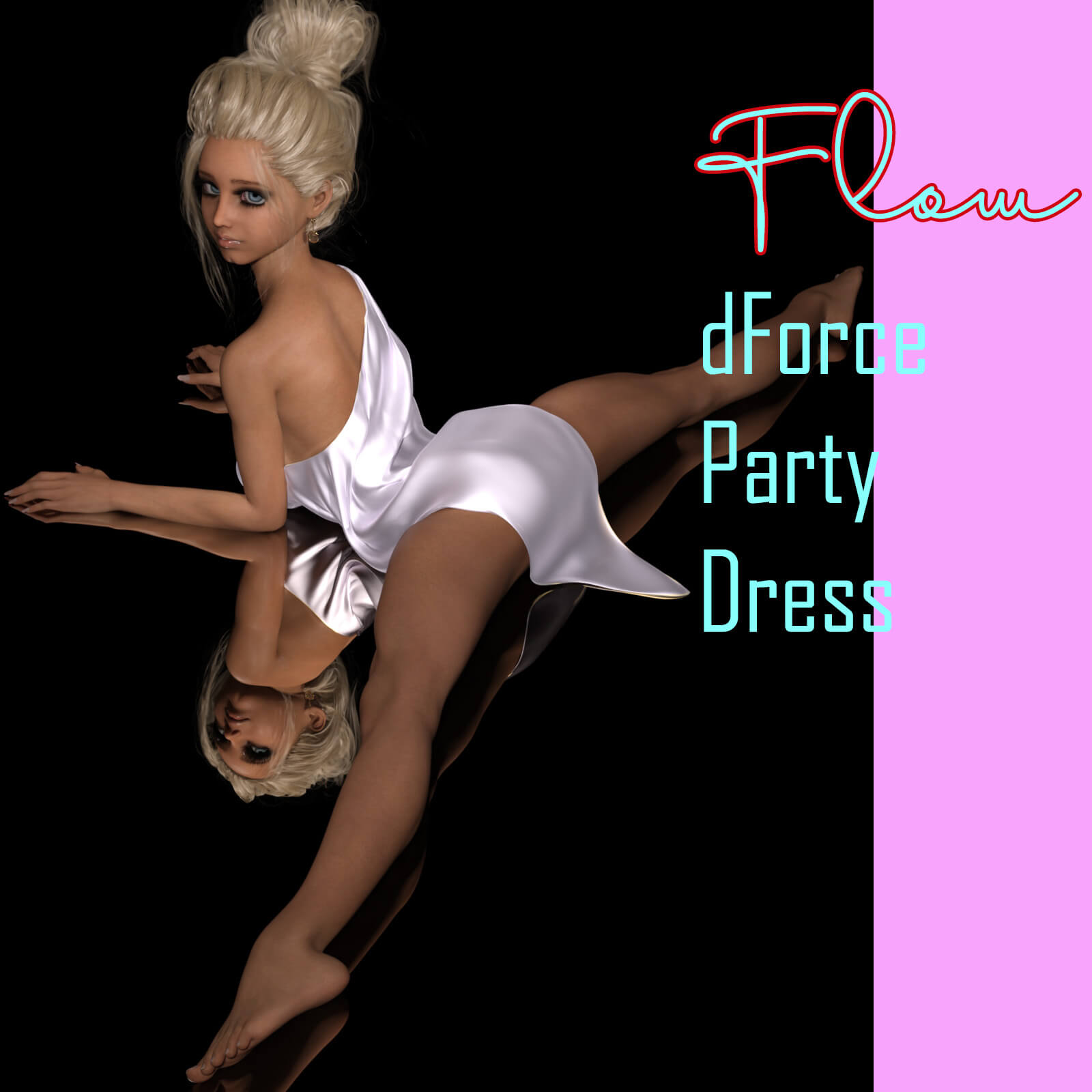 Flow dForce Party Dress for Genesis 8 Female - Daz Content by Causam3D