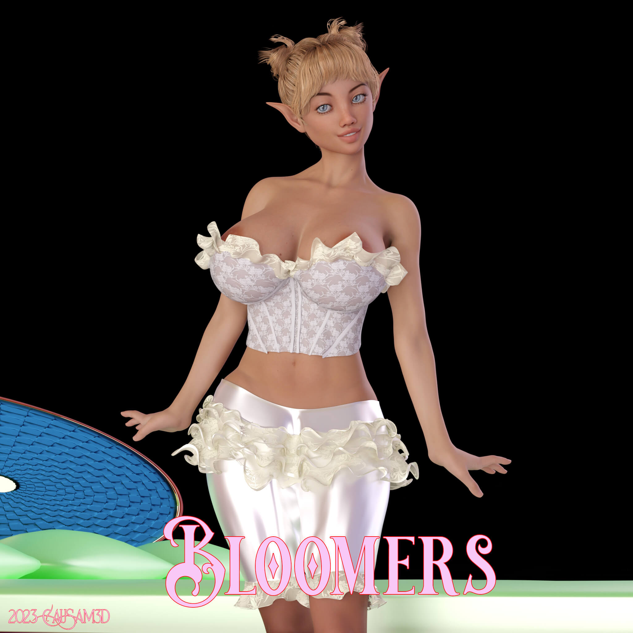 Bloomers is Here!! 3D Render, Digital Art by Causam3D