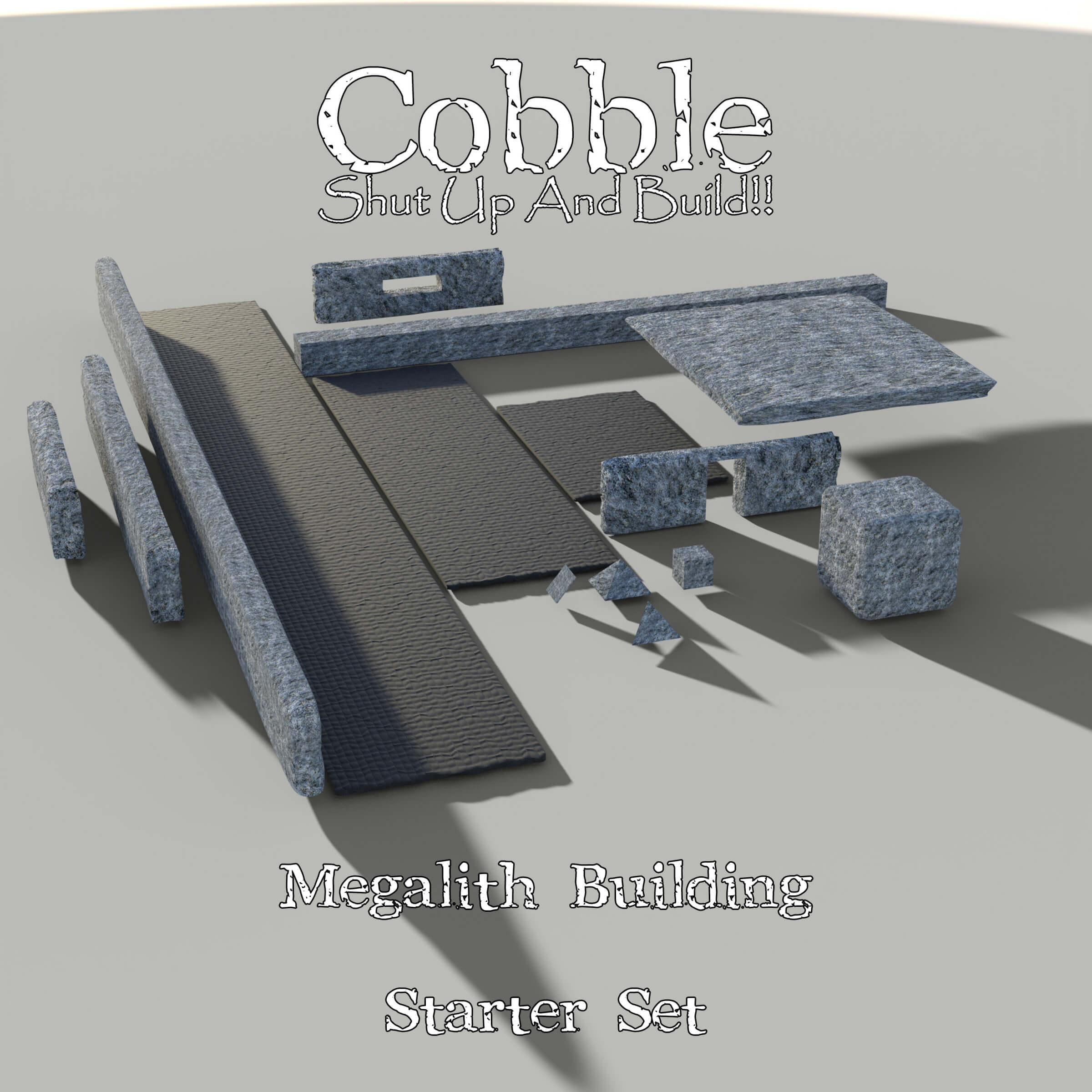 Cobble 3D Render, Digital Art by Causam3D