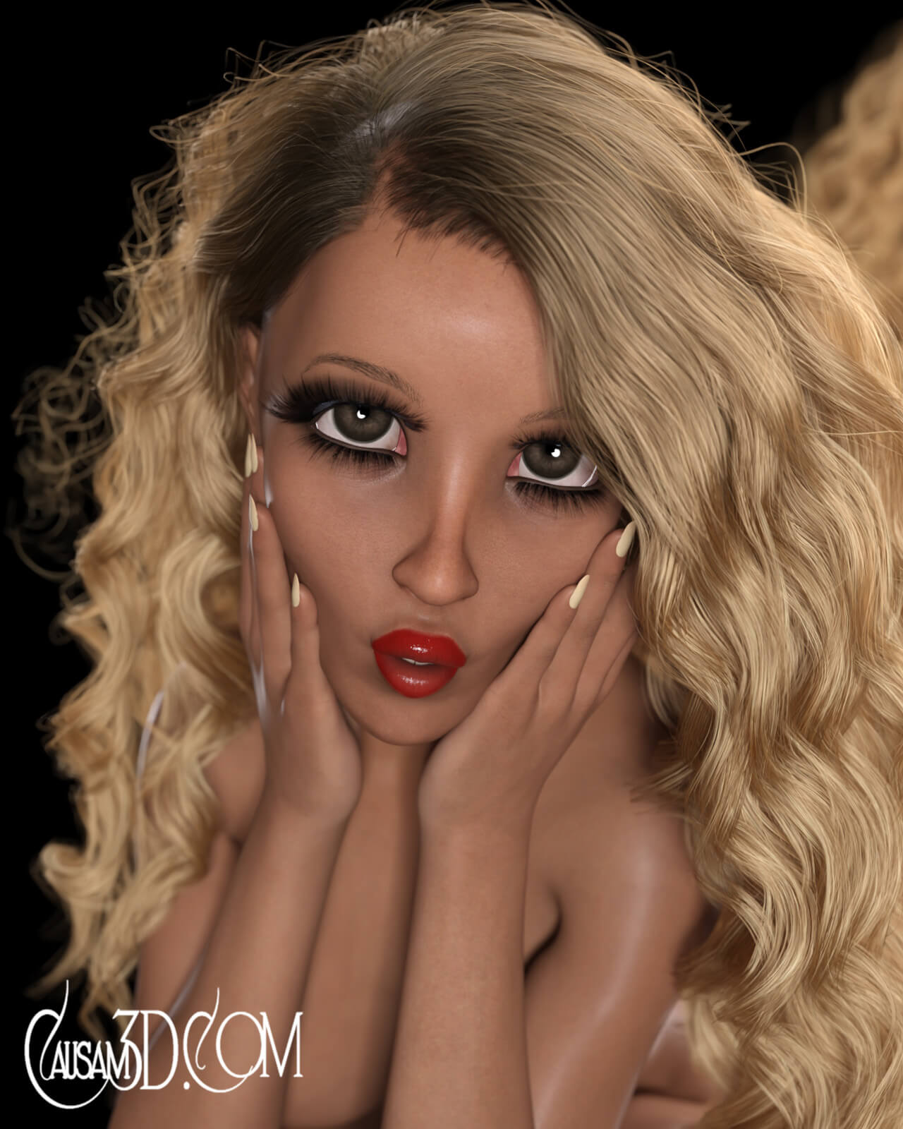 Portrait 01 3D Render, Digital Art by Causam3D