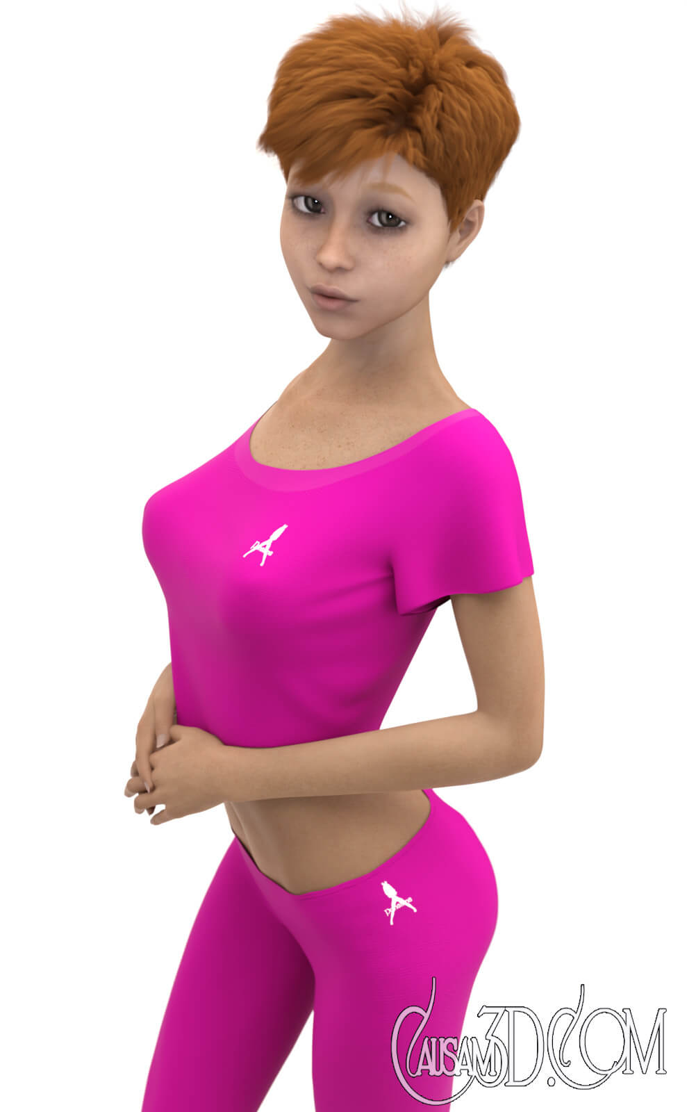 Ready for Gym Class 3D Render, Digital Art by Causam3D