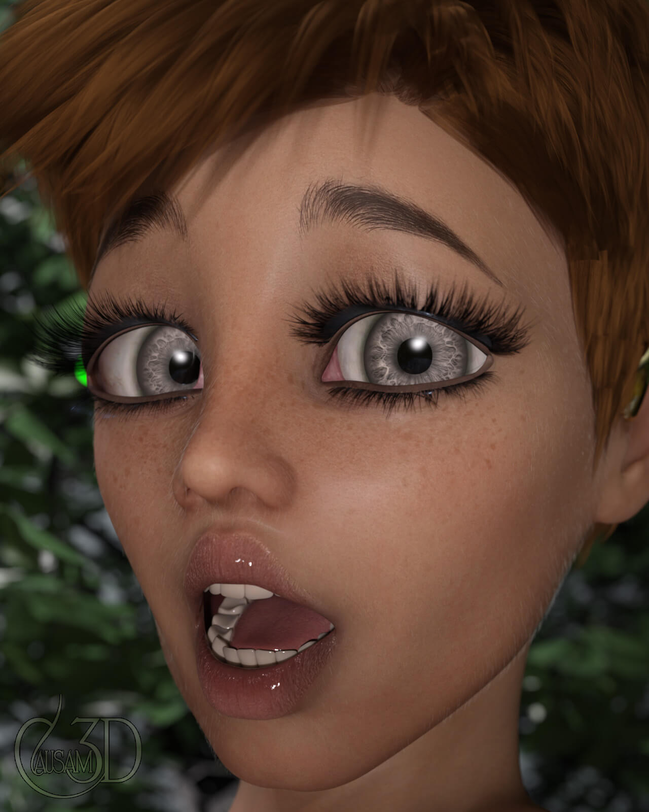Smile For The Camera 3D Render, Digital Art by Causam3D