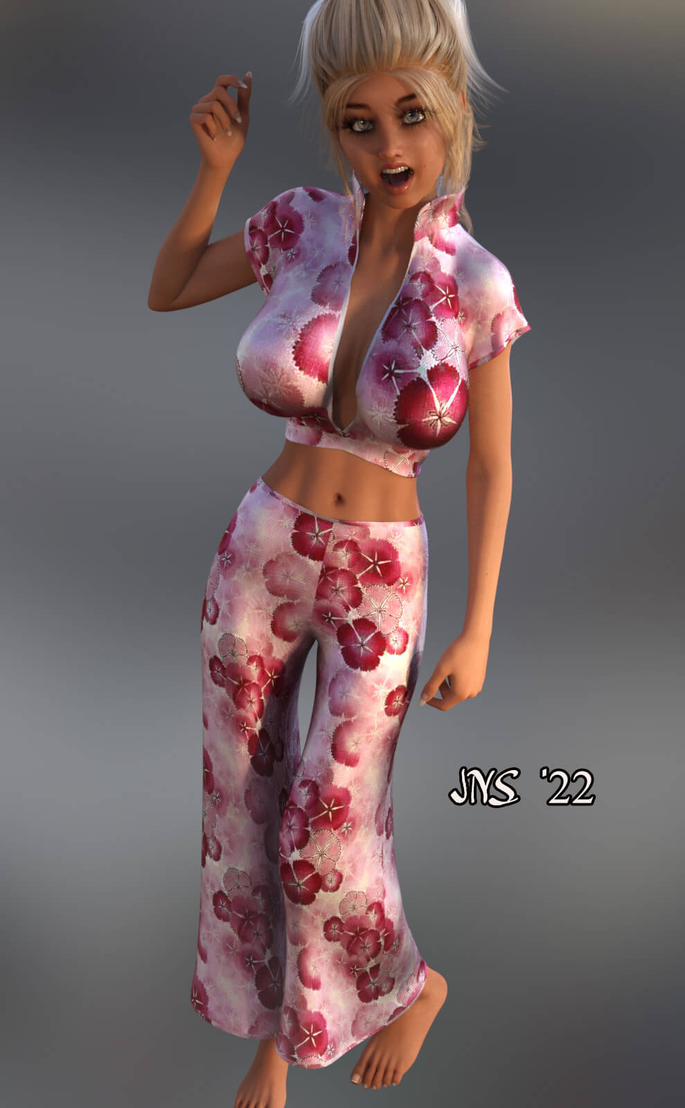 Jns 22 Japanese Nighty Set for Genesis 8 Female - Daz Content by Causam3D