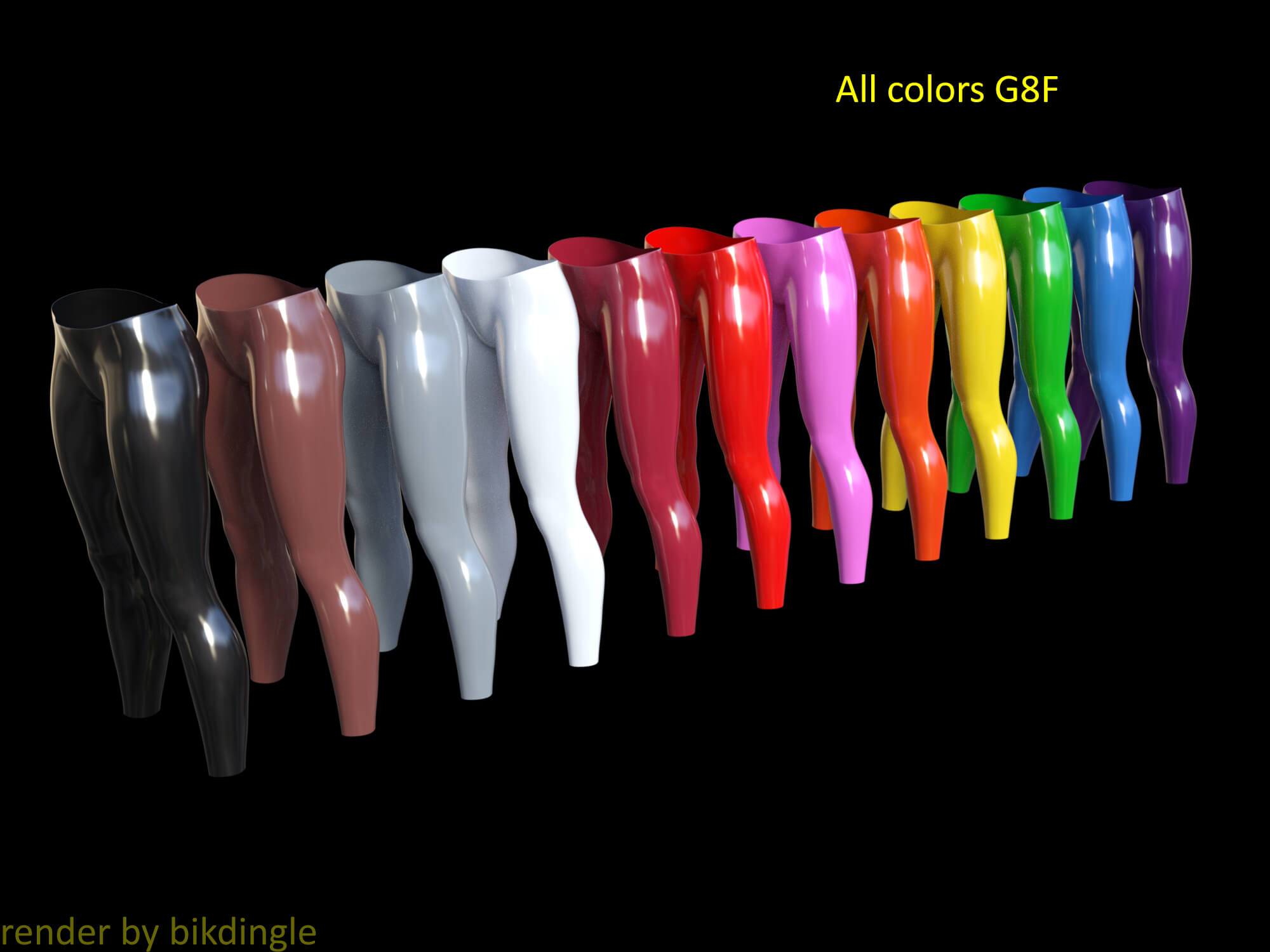 Latex Materials for Pair-A-Dice Pants for G8F and G9 Daz Content by ...
