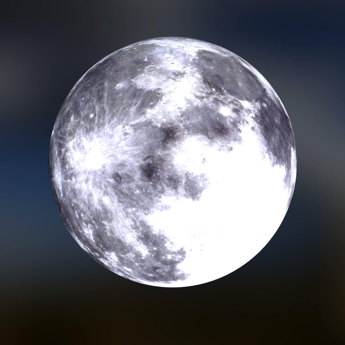 Real Moonlight - Rigged Light Emitting Moon Prop Daz Content by Causam3D