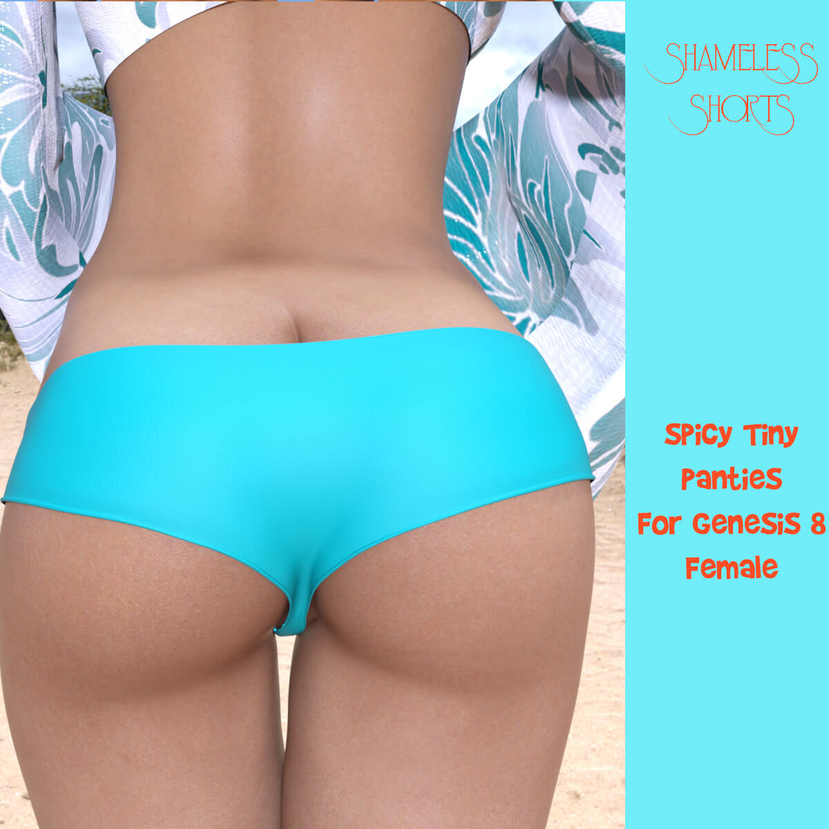 Shameless Spicy Shorts for DAZ Studio Genesis 8 Female by Causam3D