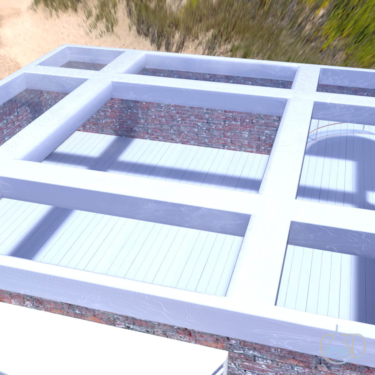 Soma Flat Module 1 - Render House for DAZ Studio by Causam3D