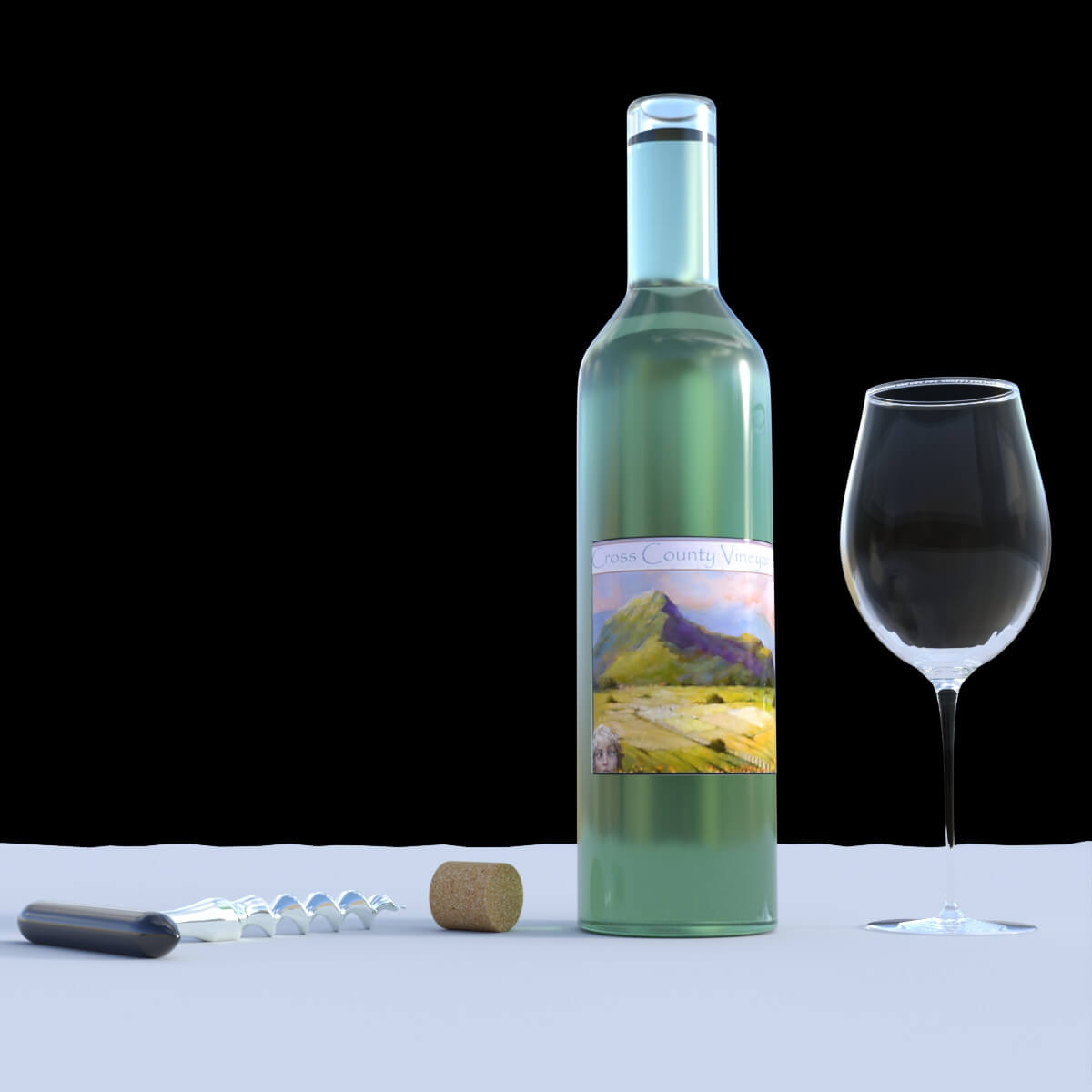 Winestuff - wine props Daz Content by Causam3D