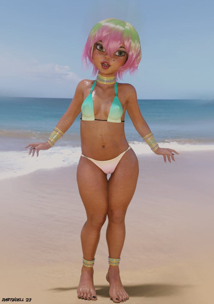 Nadia ! 3D Render, Digital Art by Cellsiuz38