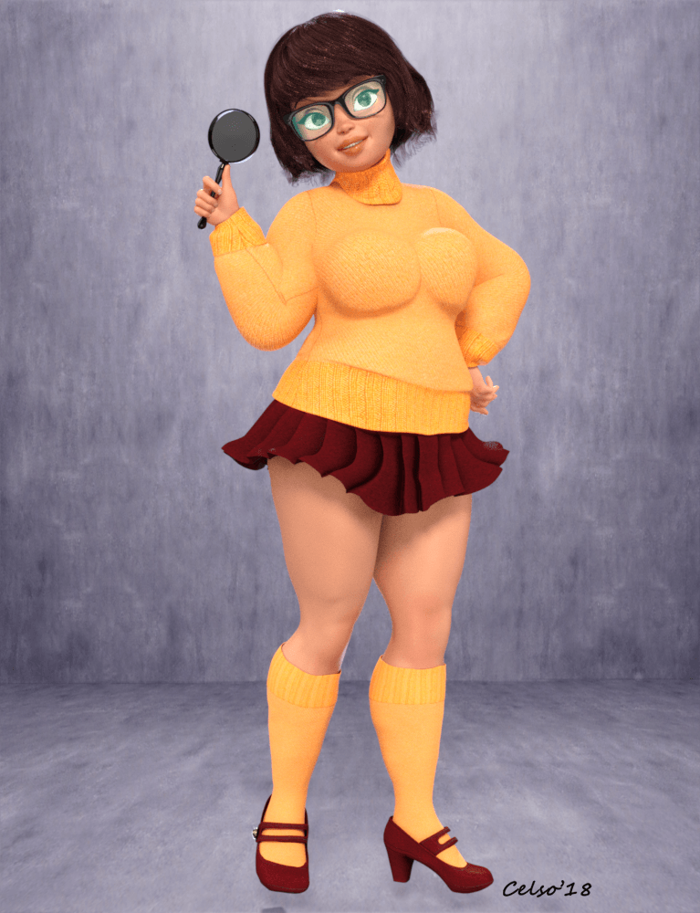Velma Dinkley ! 3D Render, Digital Art by Cellsiuz38