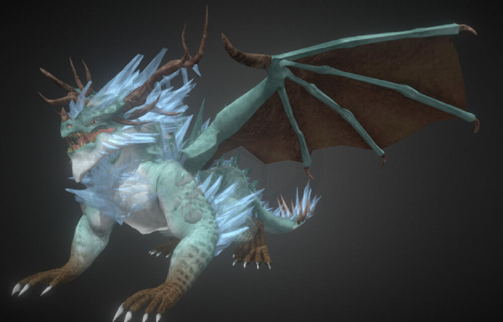 Ice Elemental Dragon - 3D Model by Centauro5legs