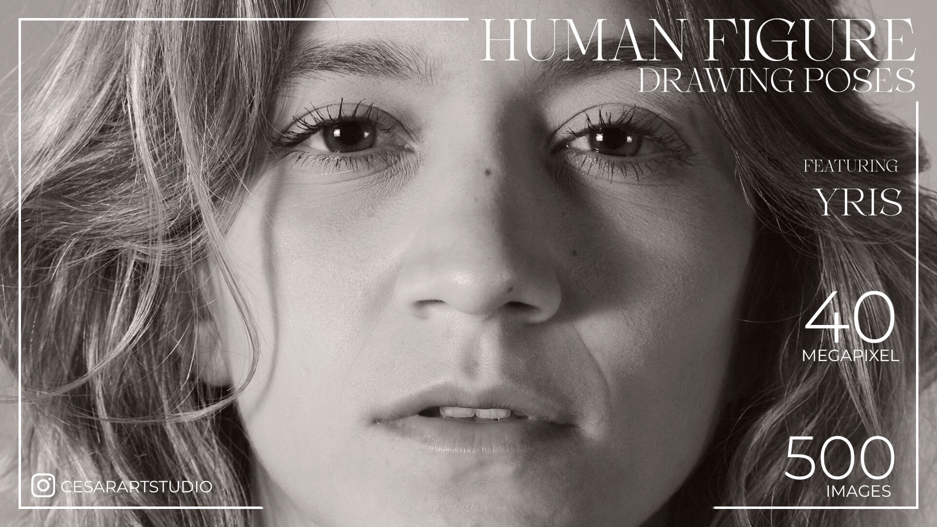 500 Female Dynamic Poses - Yris Reference Photo Set by Cesar Art Studio