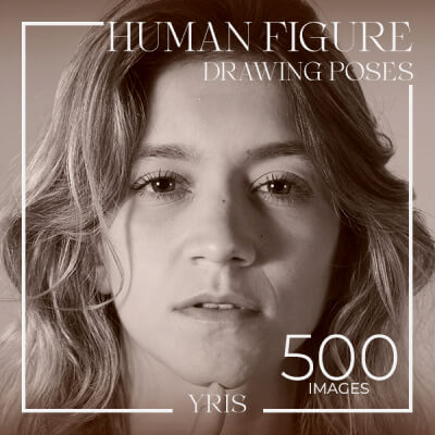 500 Female Dynamic Poses - Yris Reference Photo Set by Cesar Art Studio