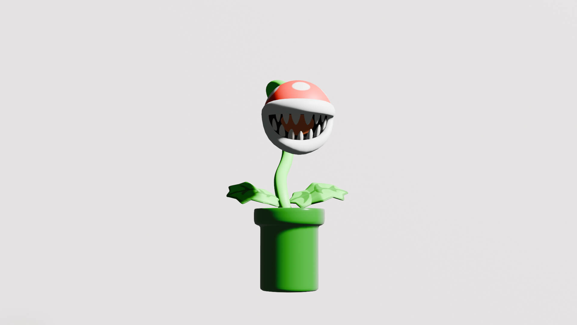 Planta Mario Bros - Free 3D Model by cesar3dmetal