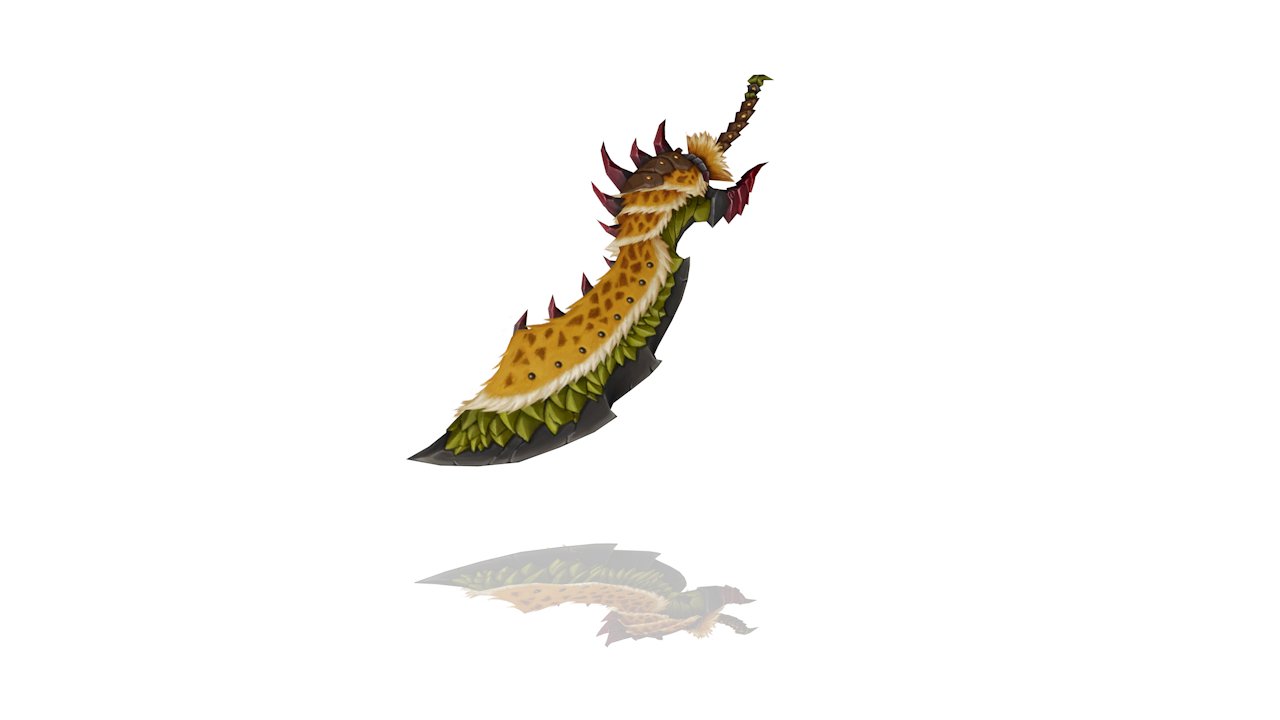 Beast Hunter Great Sword - 3D Model by Cethiel