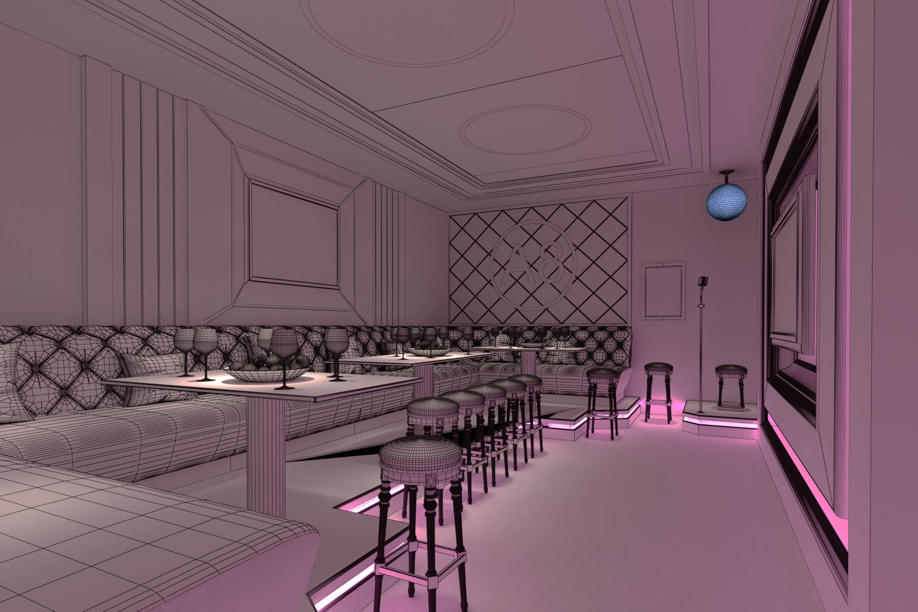 Bar Model 02 - AI Renders by CG Architecture