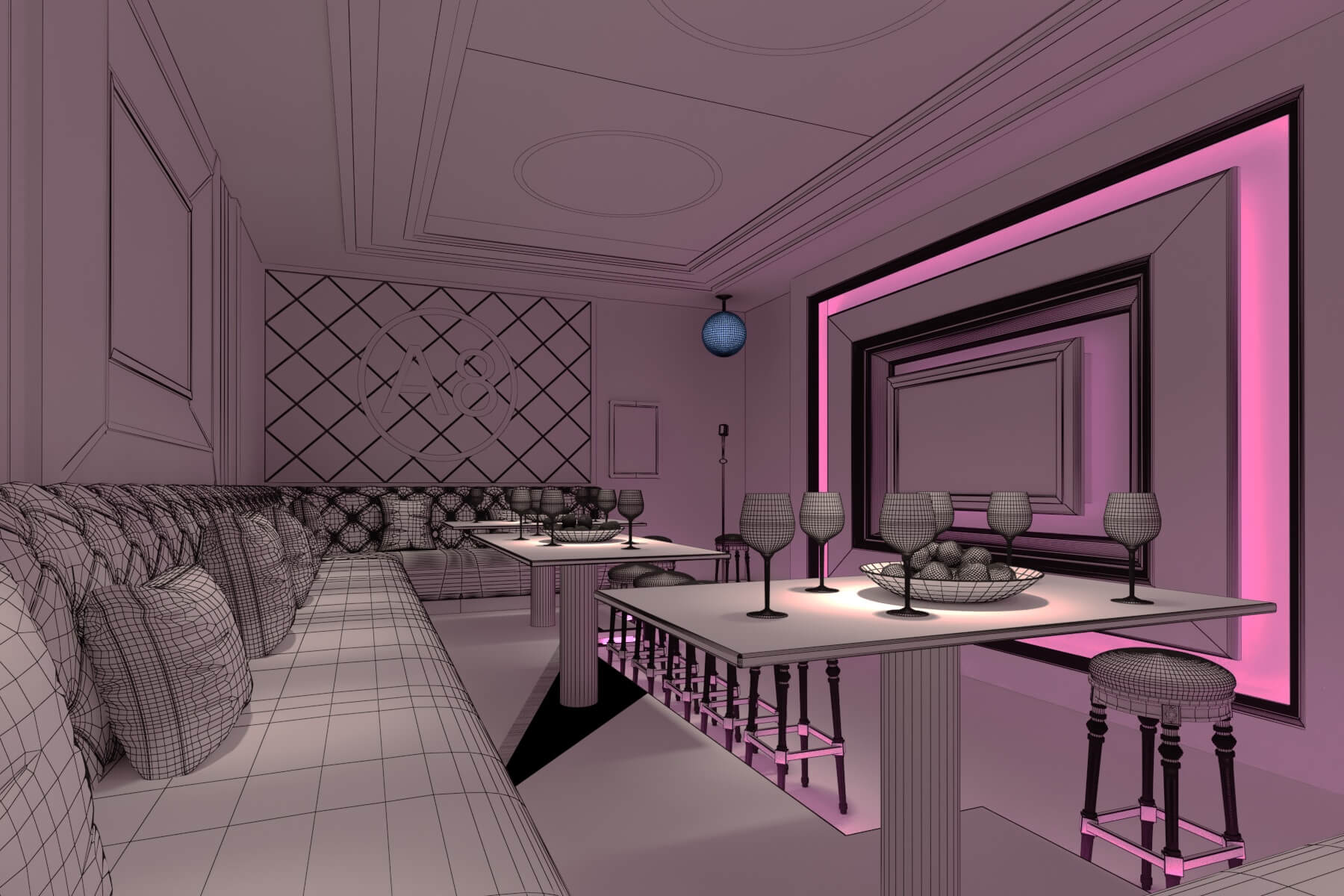 Bar Model 02 - AI Renders by CG Architecture