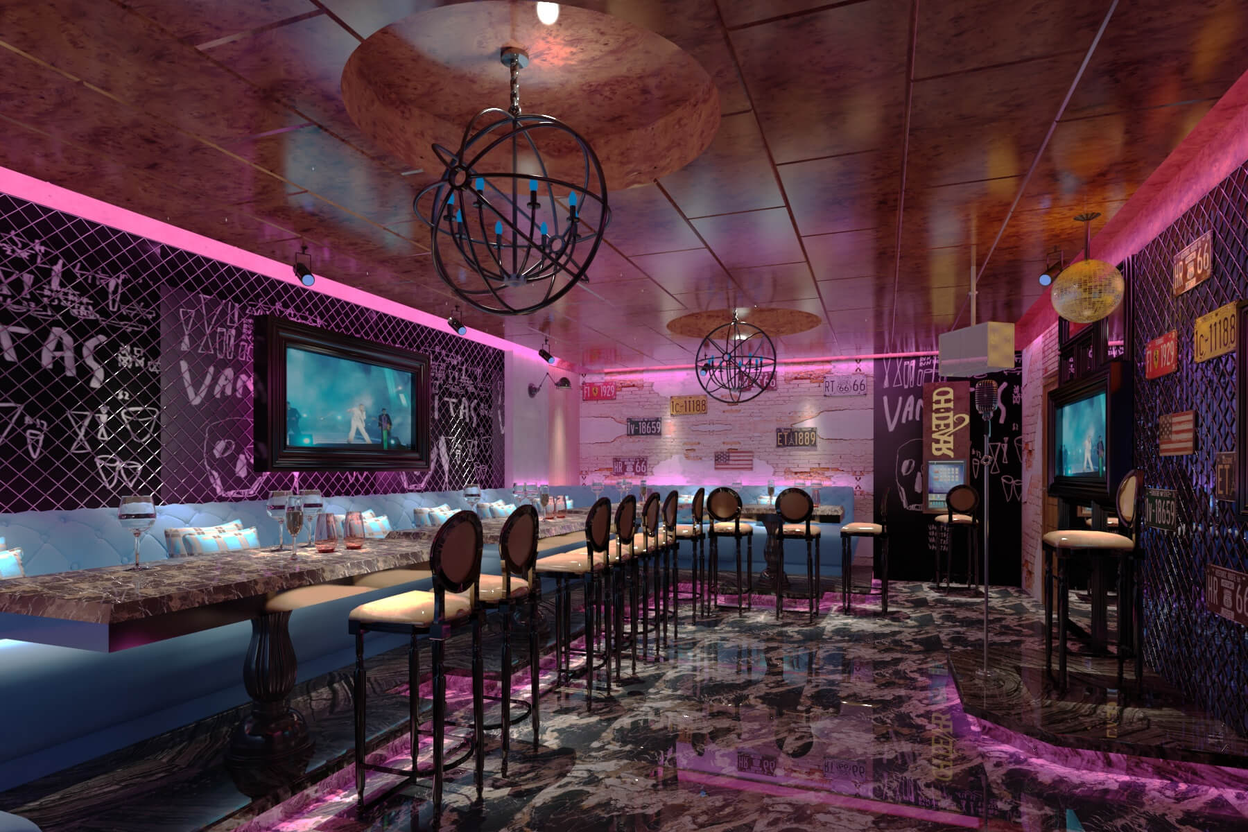 Bar Model 03 - AI Renders by CG Architecture