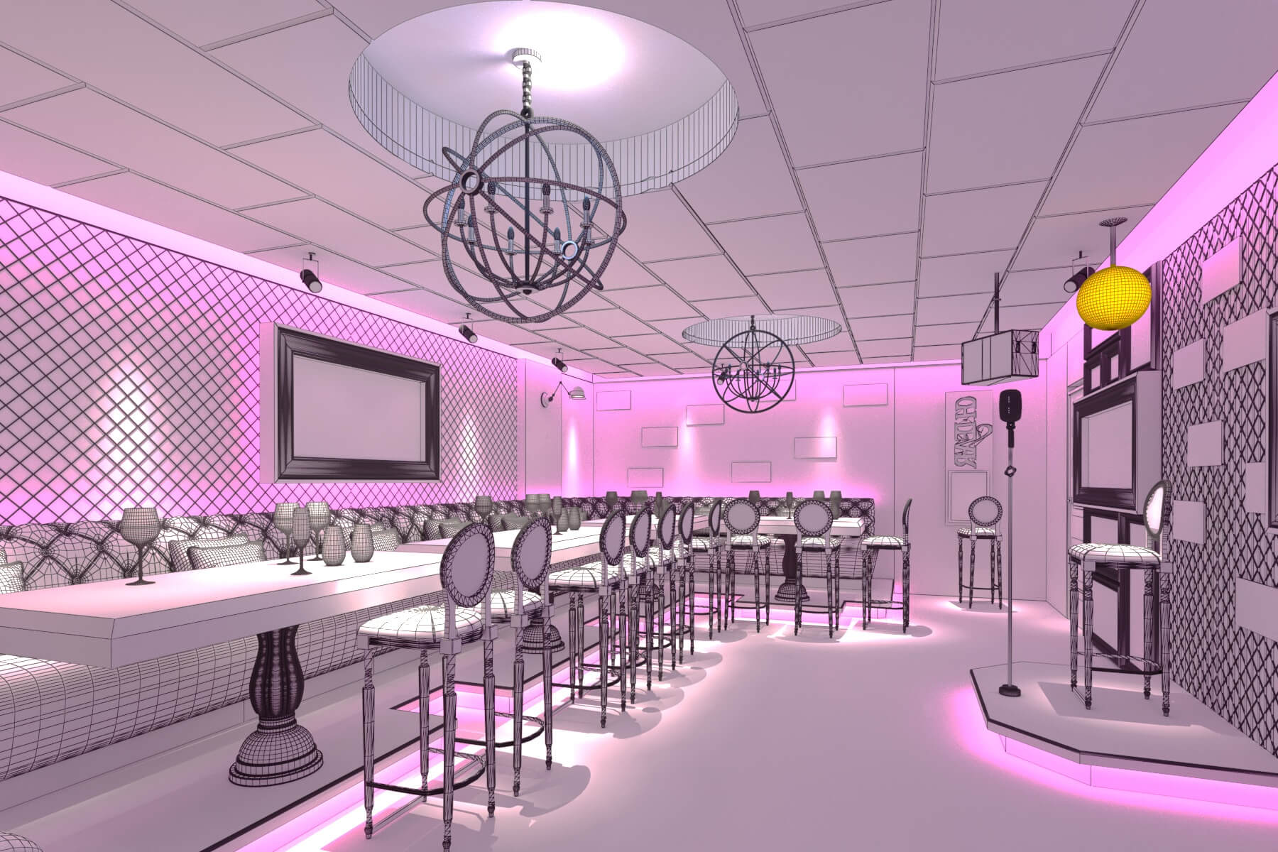 Bar Model 03 - AI Renders by CG Architecture