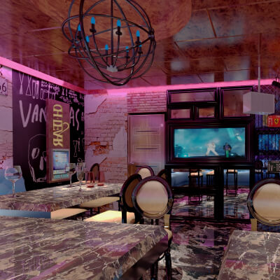 Bar Model 03 - AI Renders by CG Architecture