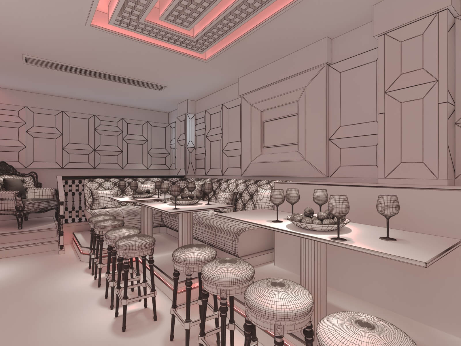 Bar Model 04 - AI Renders by CG Architecture