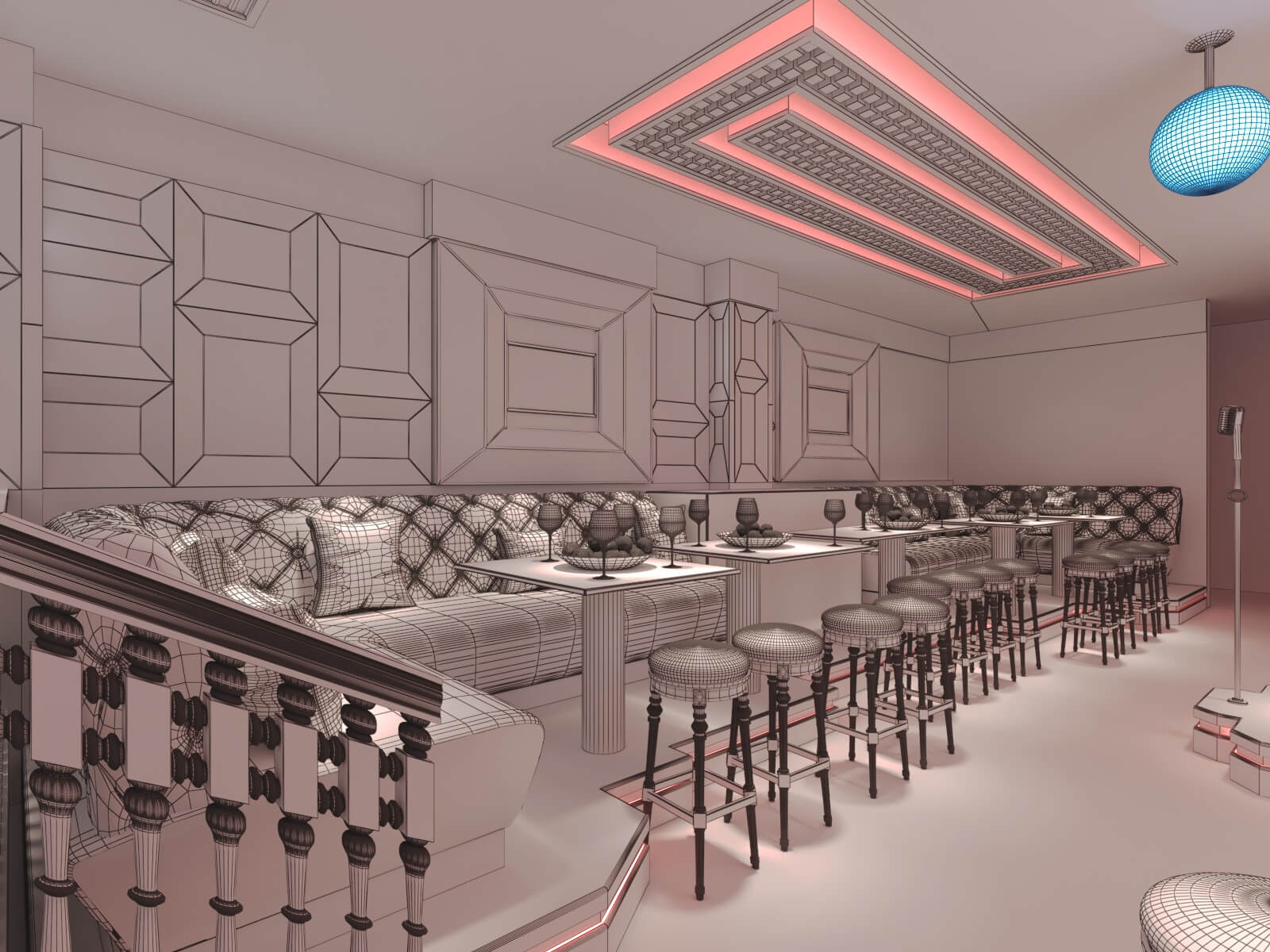 Bar Model 04 - AI Renders by CG Architecture