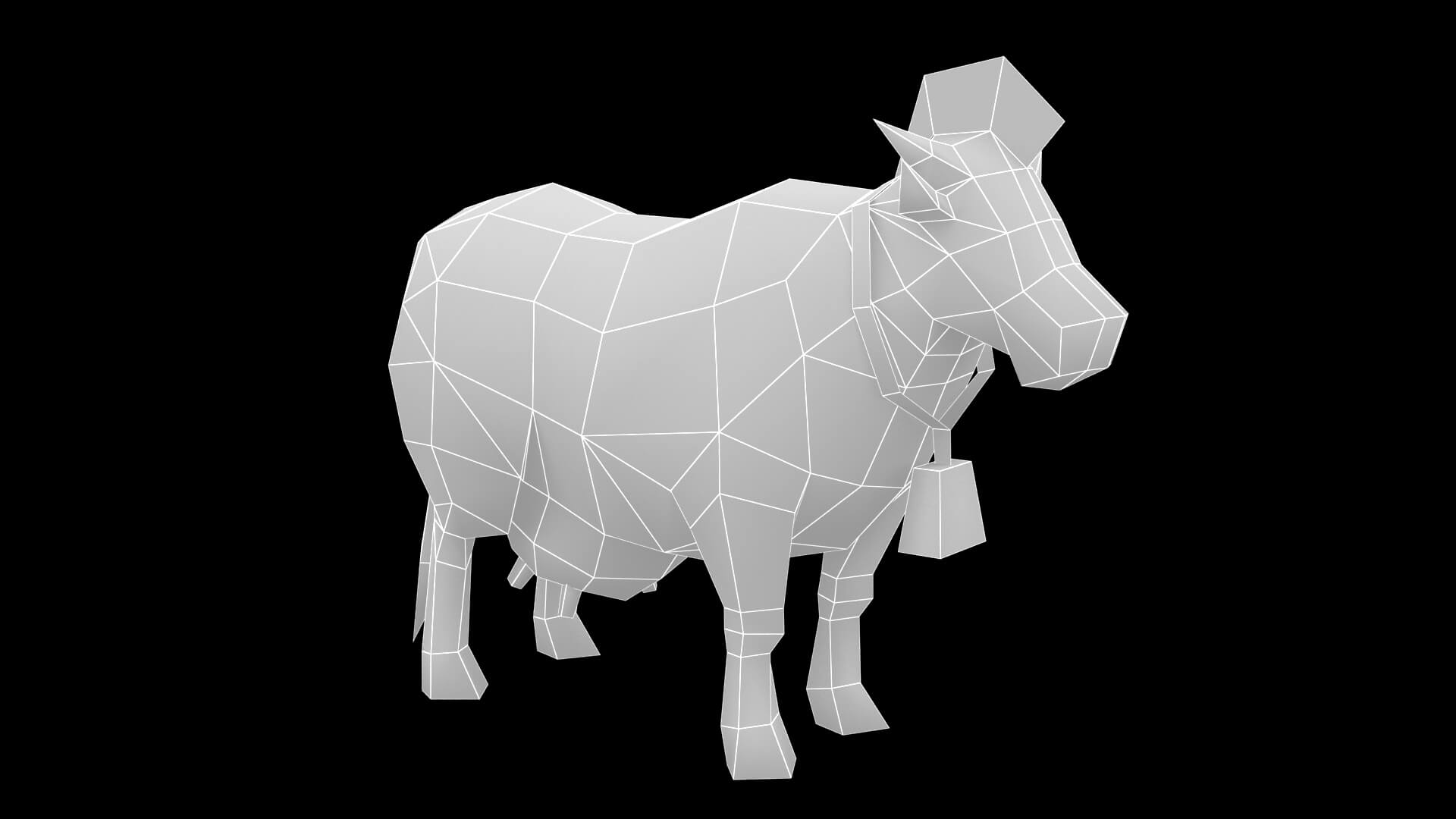 Animated Cow - 3D Model by cg-bob