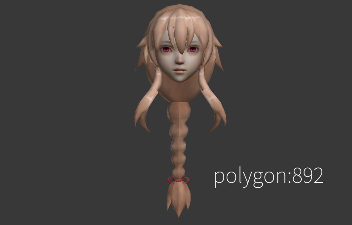 Hair Hair Style Braid Plait Short Hair Pigtail - 3D Model by cg-bob